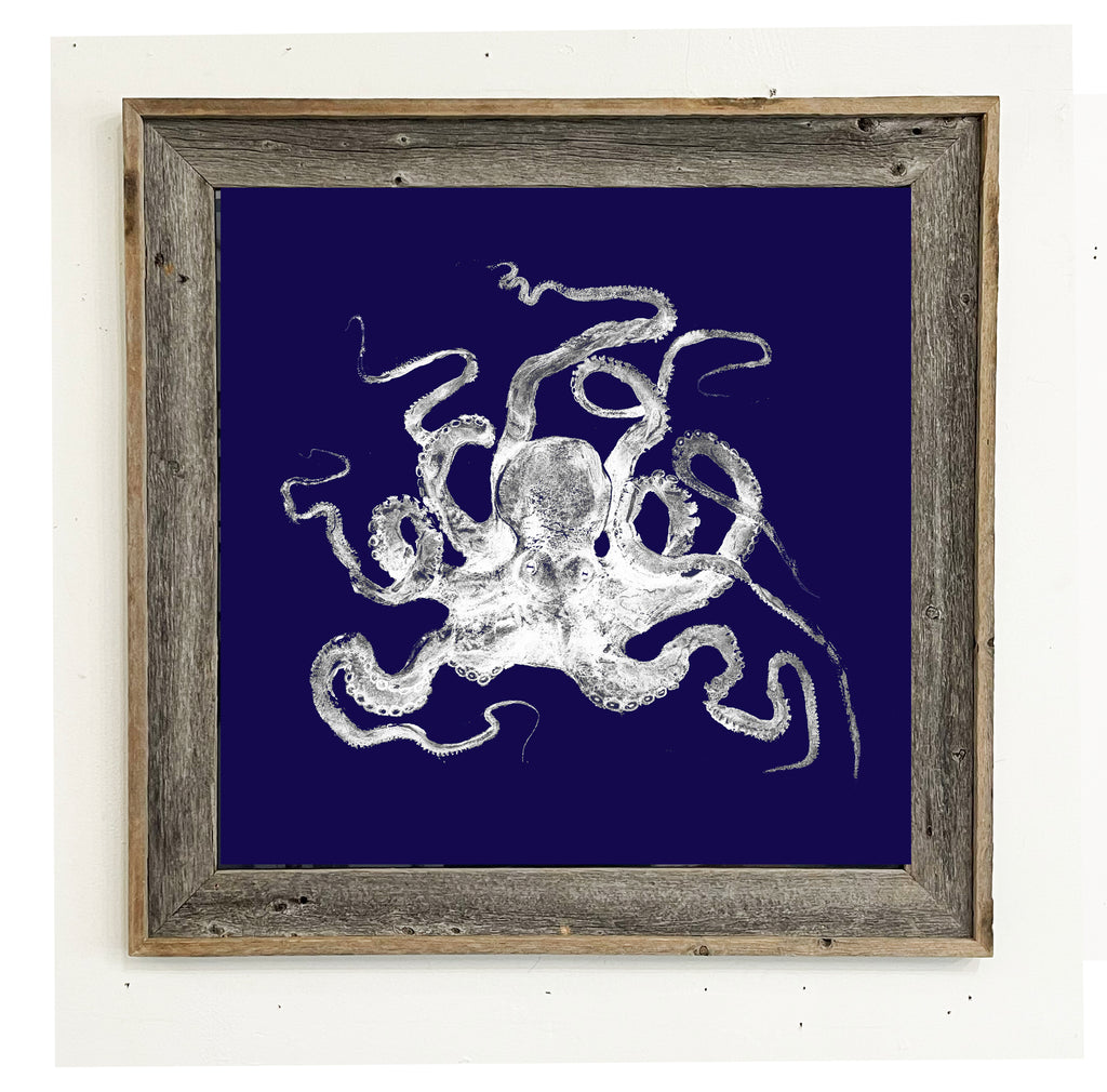 30 X 30 Framed Squiggly Octopus – fishedimpressions
