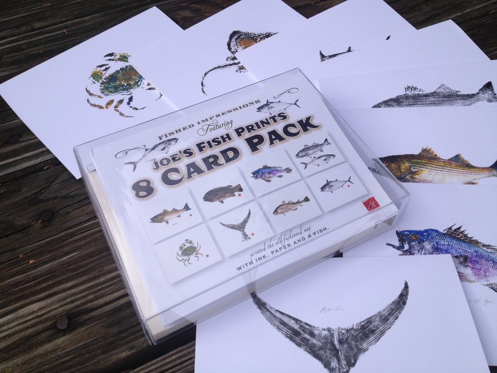 Set of 8 mixed note cards – fishedimpressions